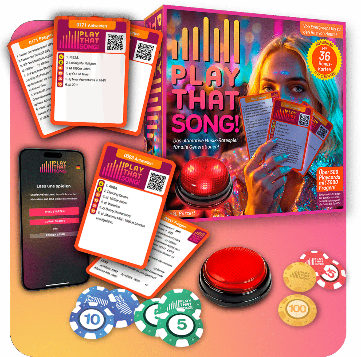 Play That Song Musik-Quiz – Bestes Brettspiel 2025 für Party & Familie